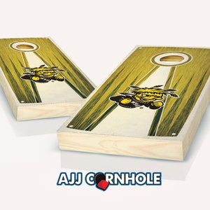 Officially Licensed Wichita State Shockers Pyramid Stained Cornhole Set ...