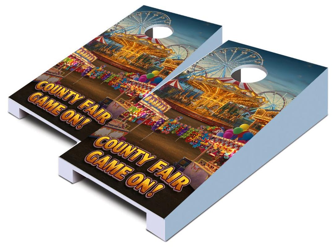 County Fair Game on Cornhole Set With Bags - Desktop Cornhole - Mini ...