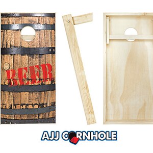 Beer Barrel Cornhole Set With Bags - Cornhole Set - Outdoor Game ...