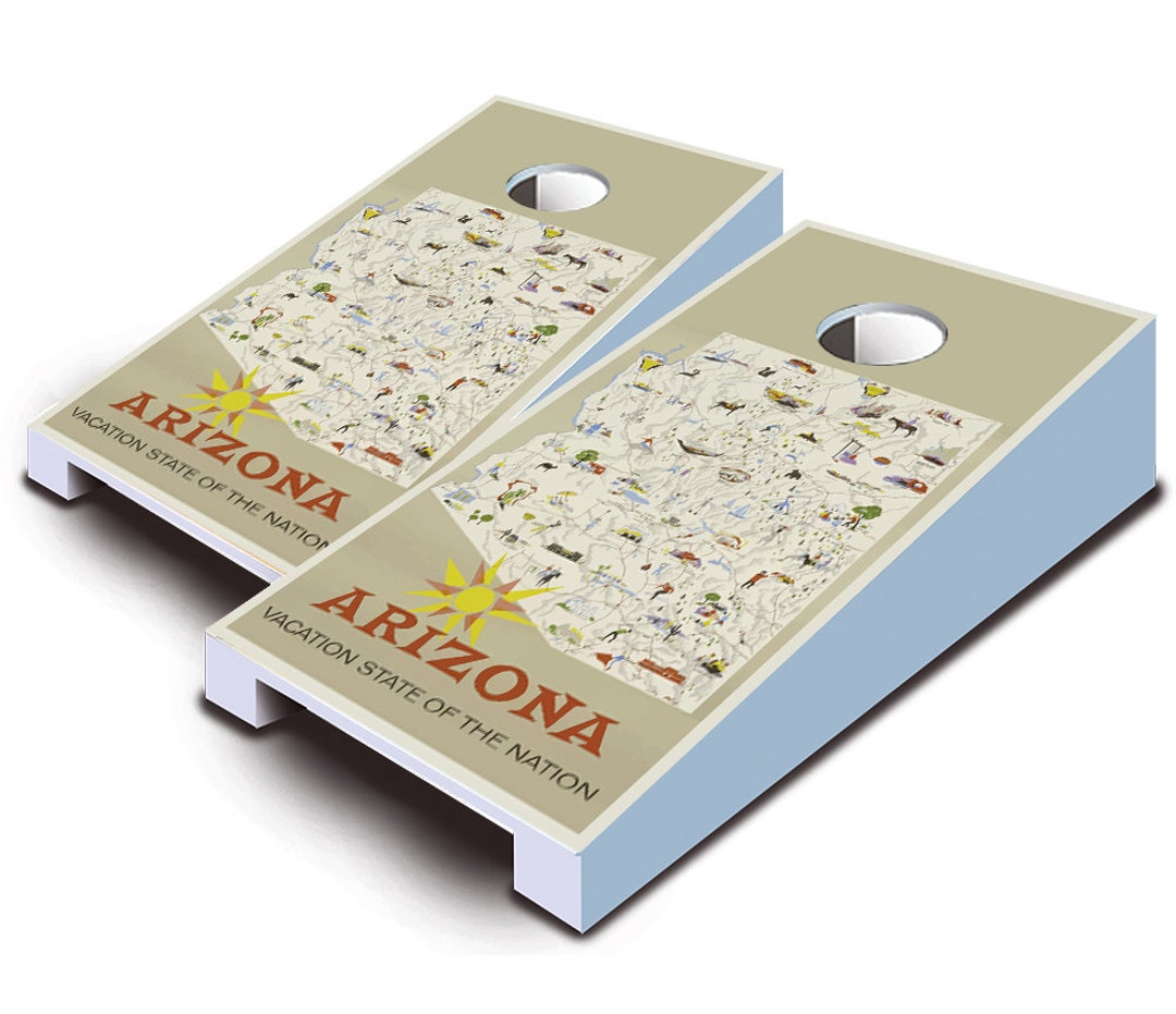 Arizona Poster Tabletop Cornhole Set With Bags - Desktop Cornhole ...