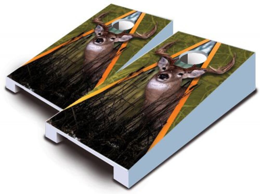 Deer Tabletop Cornhole Set With Bags - Desktop Cornhole - Mini Toss ...