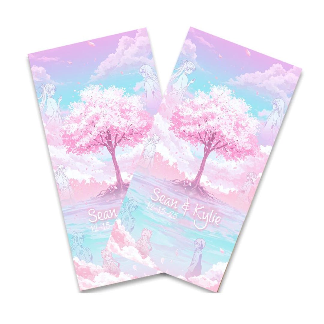 Personalized Wedding Anime Themed Cornhole Wraps - Cornhole Wraps ...