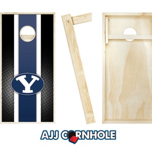 Officially Licensed BYU Cougars Striped Cornhole Set With Bags - Bean ...