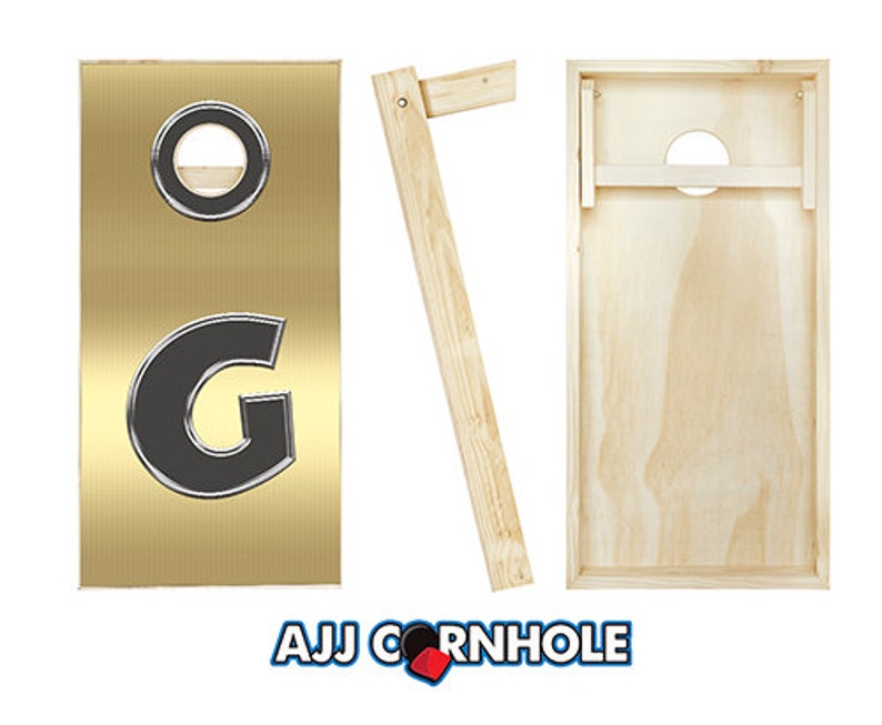 Monogrammed Gold Bling Cornhole Set With Bags cornhole Set - Etsy