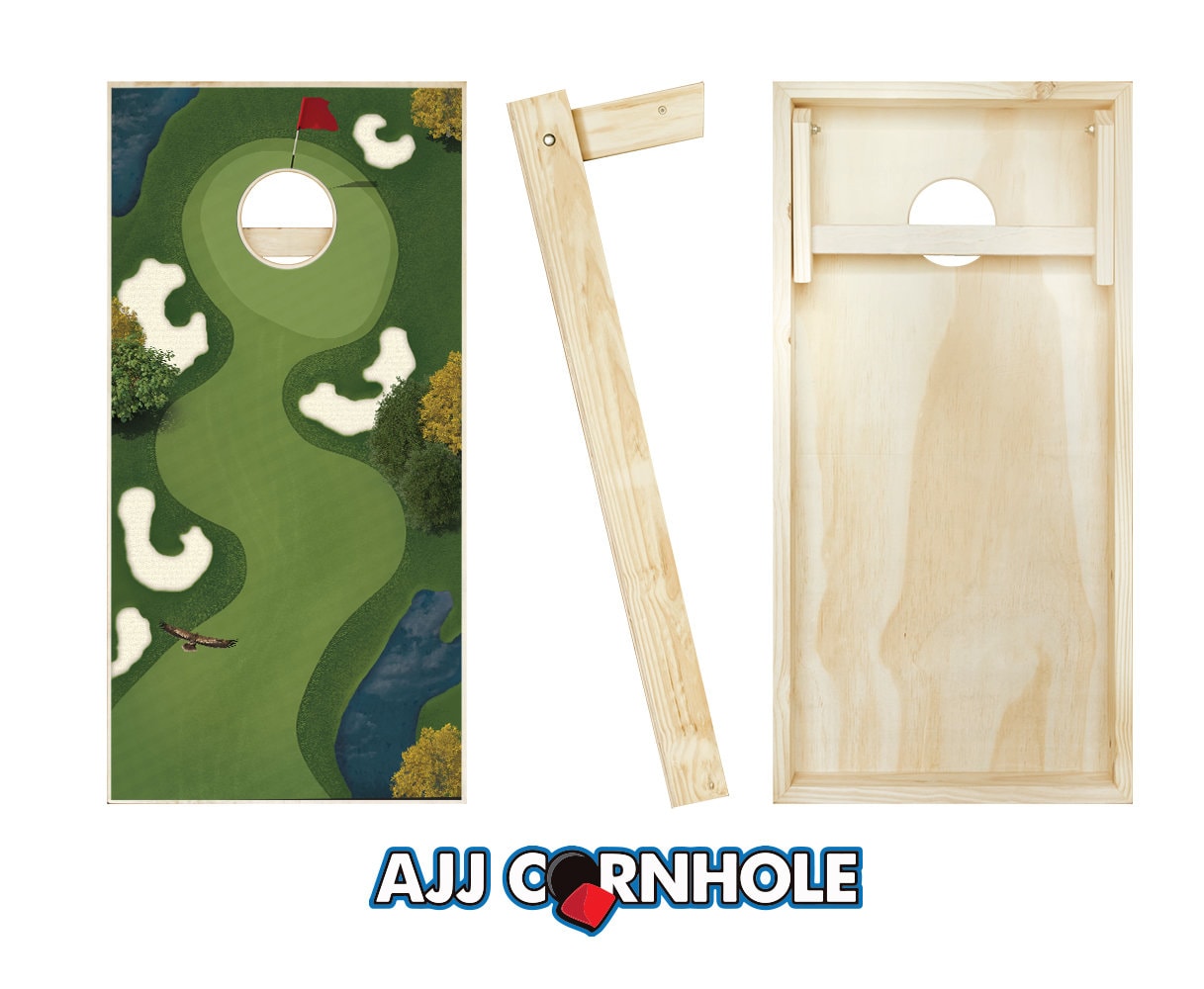 Hole in One Cornhole Set With Bags - Golf Cornhole Set - Golf Cornhole ...