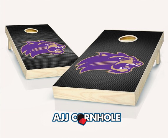 Officially Licensed Western Carolina Slanted Cornhole Set With - Etsy