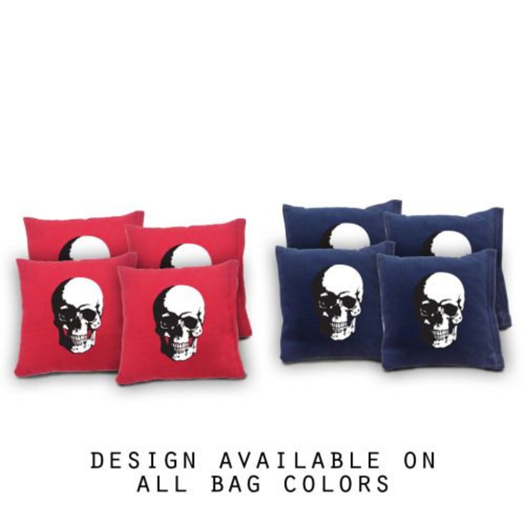 Skull Cornhole Bags Set of 8 - Homemade Quality Regulation Cornhole ...