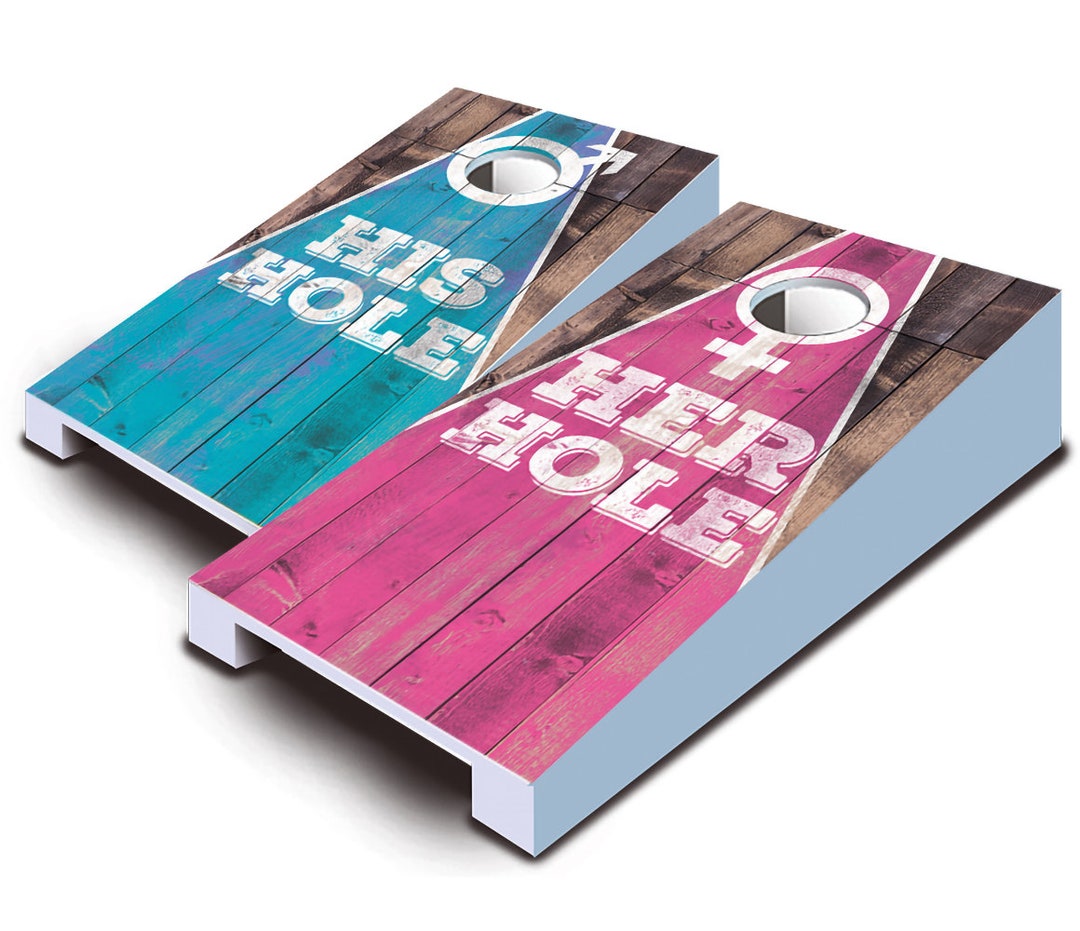 Their Holes Tabletop Cornhole Set With Bags - Desktop Cornhole - Mini ...