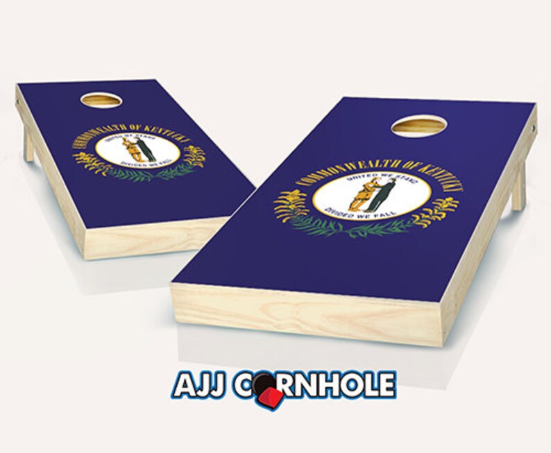 Kentucky State Flag Cornhole Set With Bags - Cornhole Set - Ocean ...