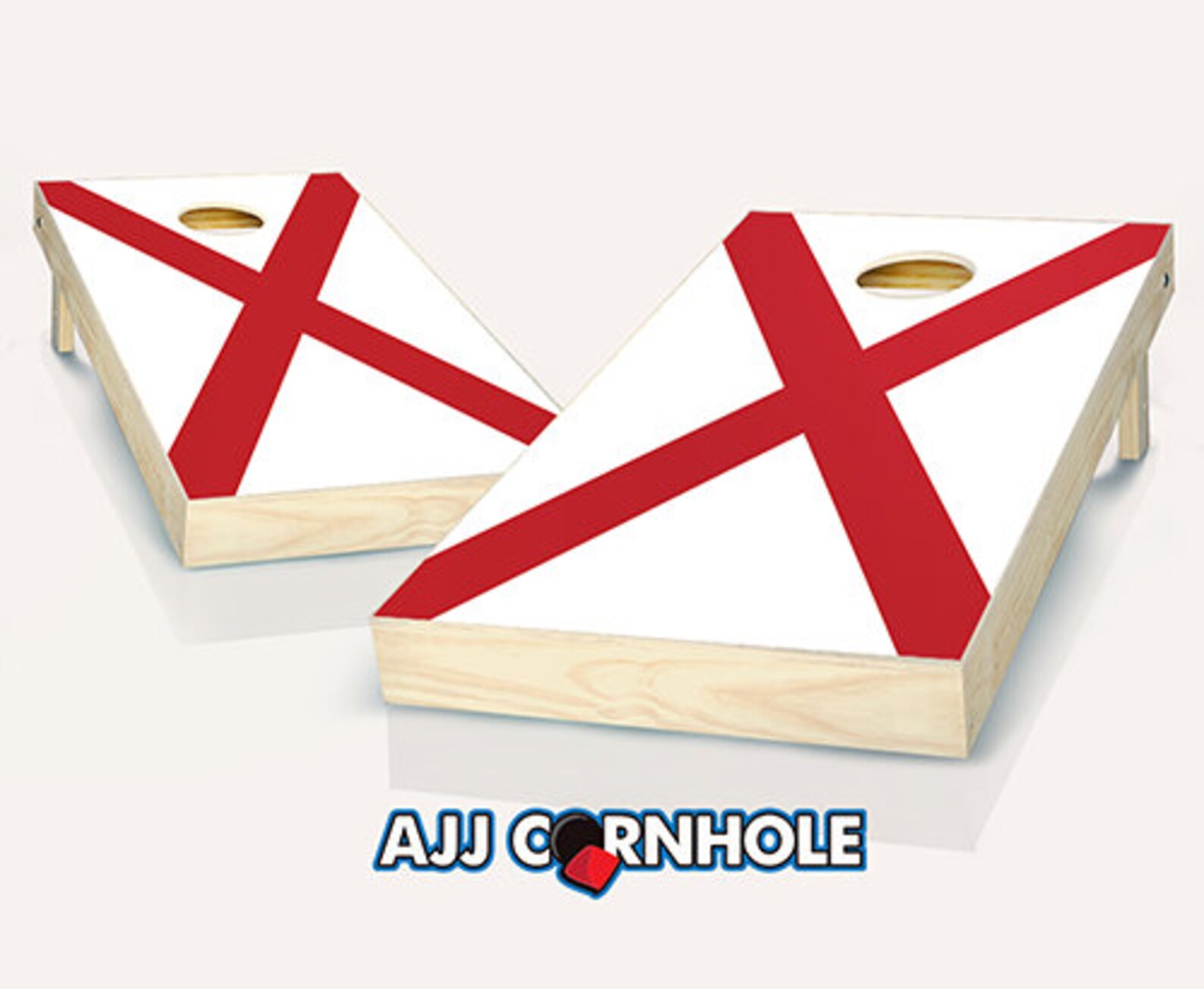 Alabama State Flag Cornhole Set With Bags - Cornhole Set - Ocean ...