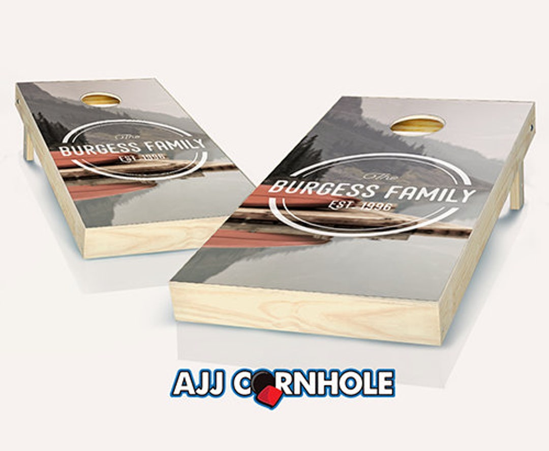 Personalized Family Cornhole Set W/ Bags - Cornhole Set - Cornhole ...