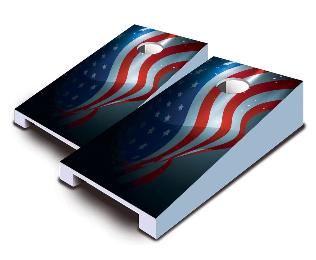 Patriot in Darkness Cornhole Set With Bags - Desktop Cornhole - Mini ...