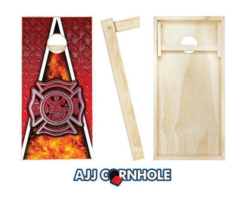 Fire Department Cornhole Set With Bags - Cornhole Set - Cornhole ...