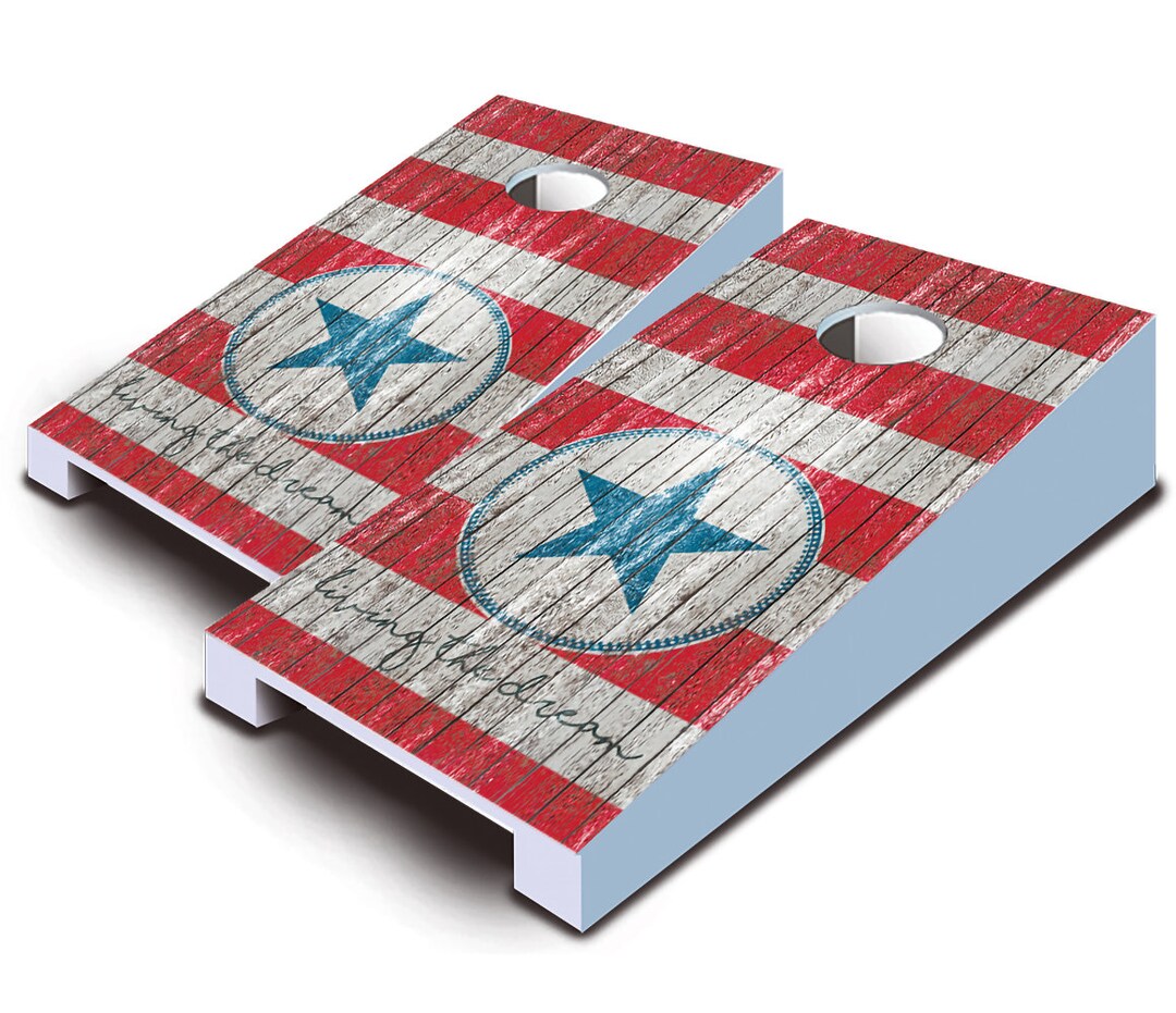 Living the Dream Tabletop Cornhole Set With Bags - Desktop Cornhole ...