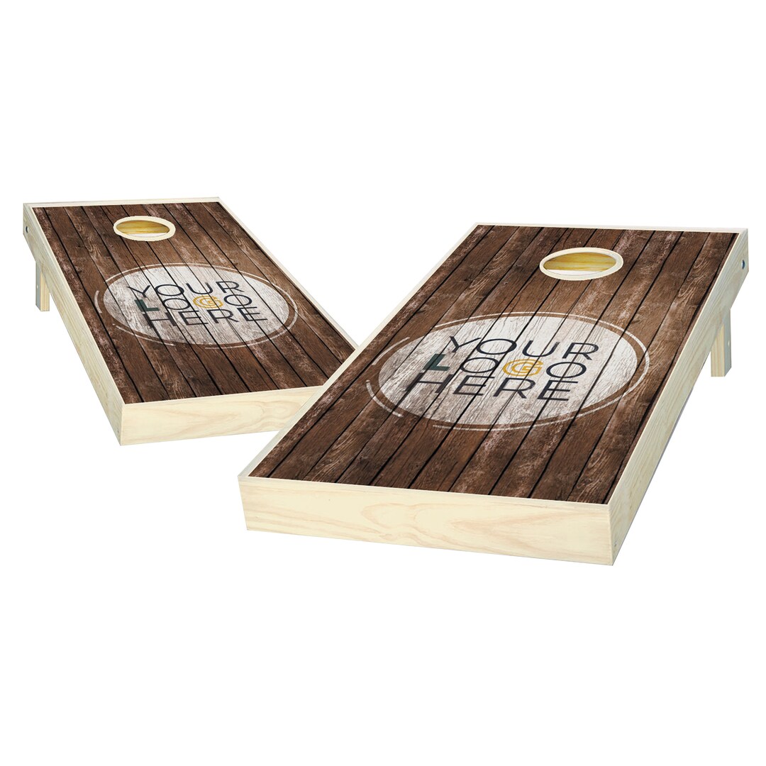 Custom Cornhole Set - Add Your Logo Here - Custom Name Letter Design ...