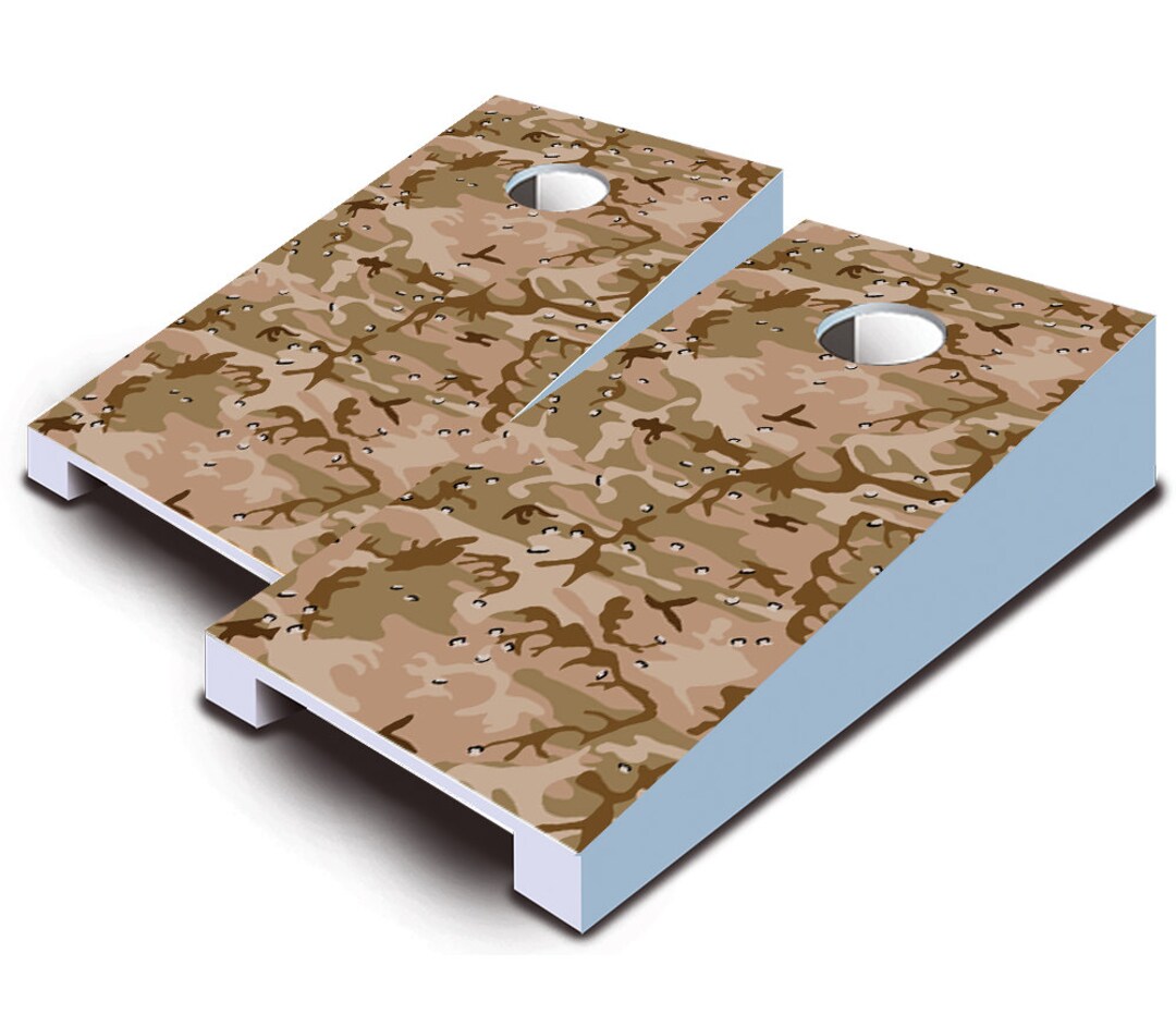 Desert Camo Tabletop Cornhole Set With Bags - Desktop Cornhole - Mini ...
