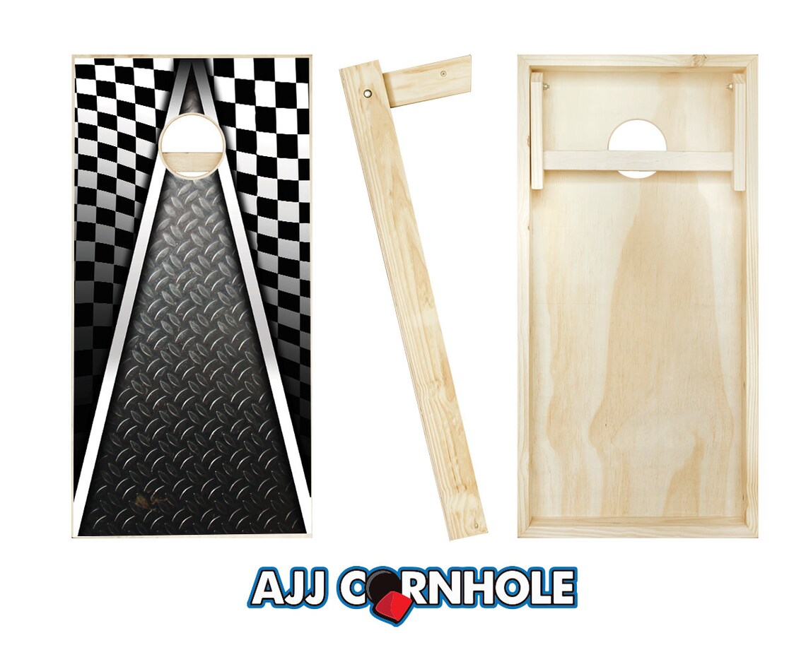 Racing Cornhole Set With Bags Cornhole Set Cornhole - Etsy