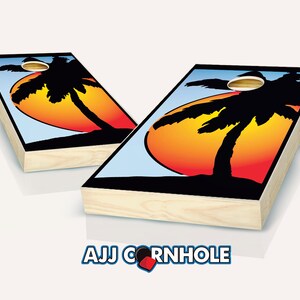 Sunset Cornhole Set With Bags - Cornhole Set - Cornhole - Quality ...
