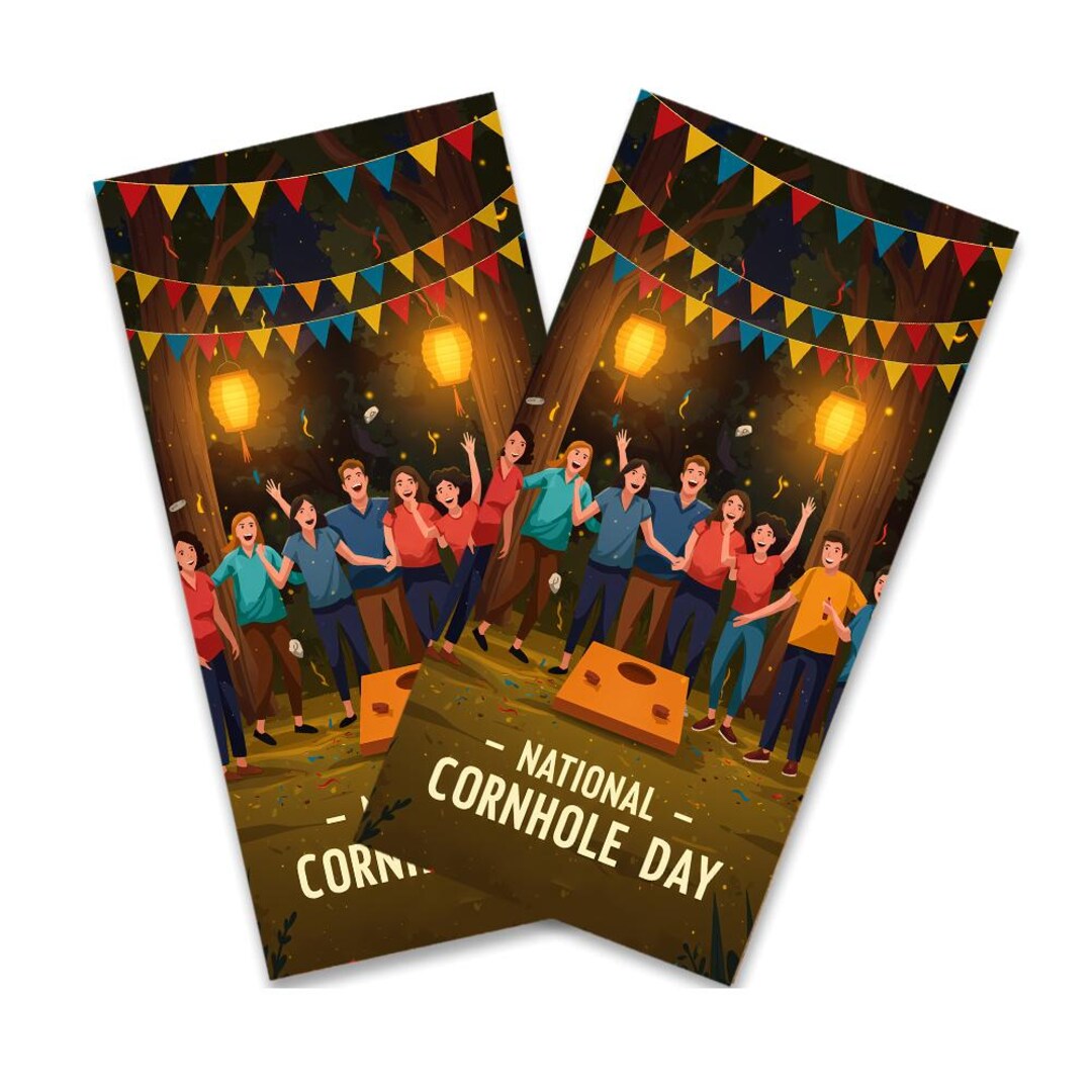 National Cornhole Day Cornhole Wraps - Cornhole Wraps - Cornhole Skins ...