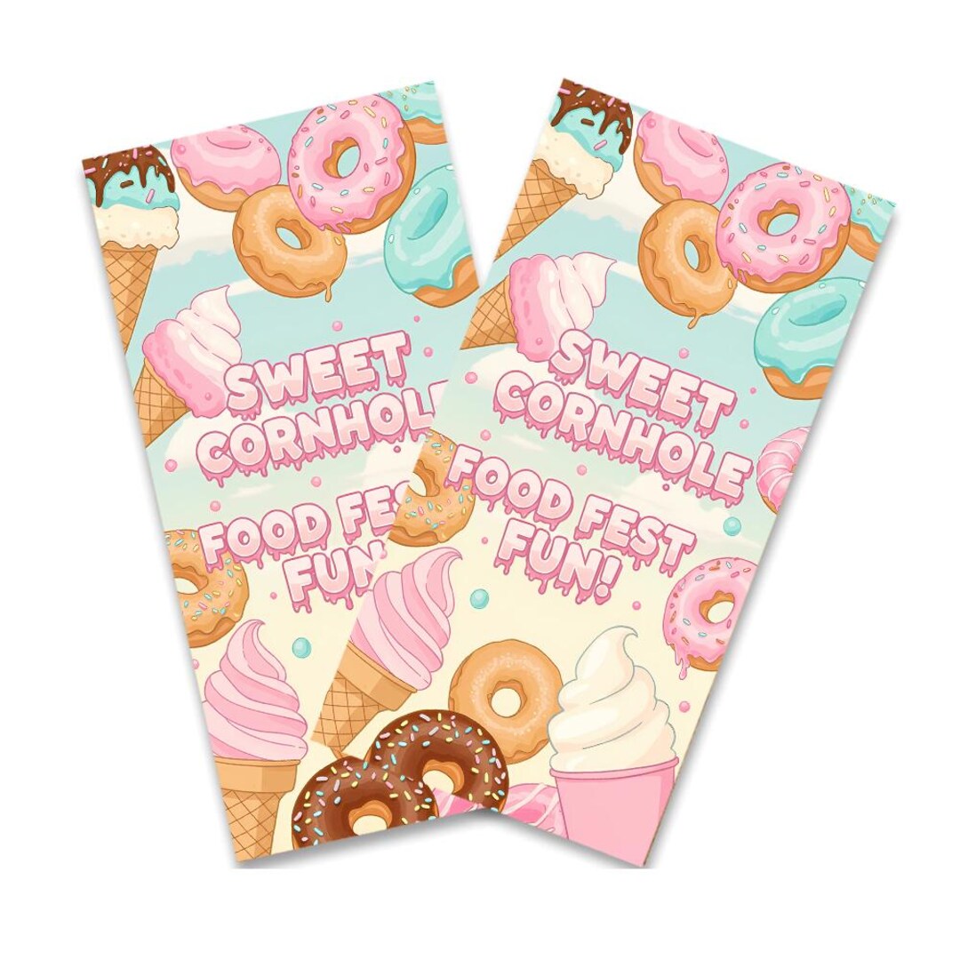 Sweet Cornhole Food Fest Fun Cornhole Wraps - Cornhole Wraps - Cornhole ...