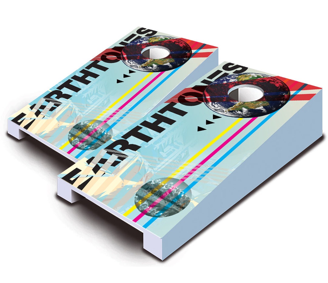 Earth Tones Tabletop Cornhole Set With Bags - Desktop Cornhole - Mini ...