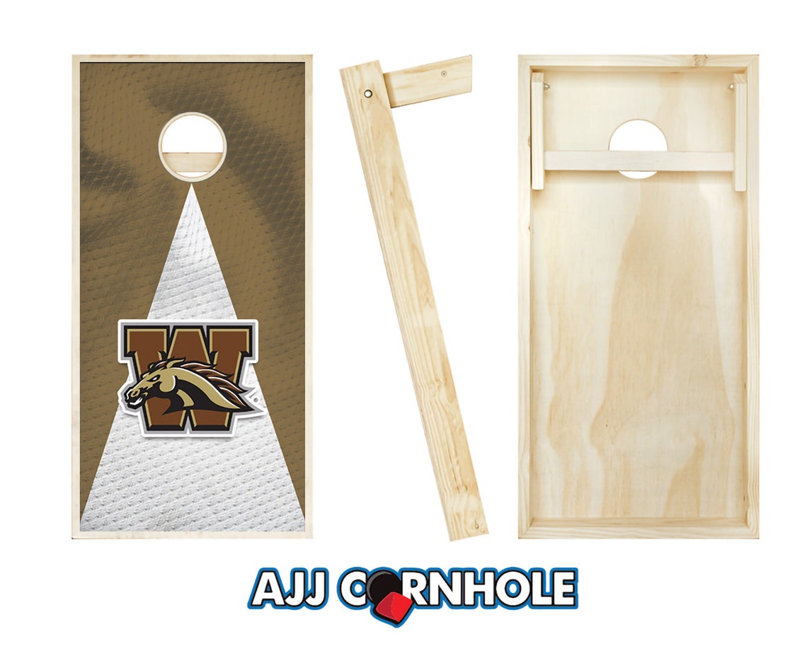 Officially Licensed Western Michigan Broncos Jersey Cornhole Set With ...