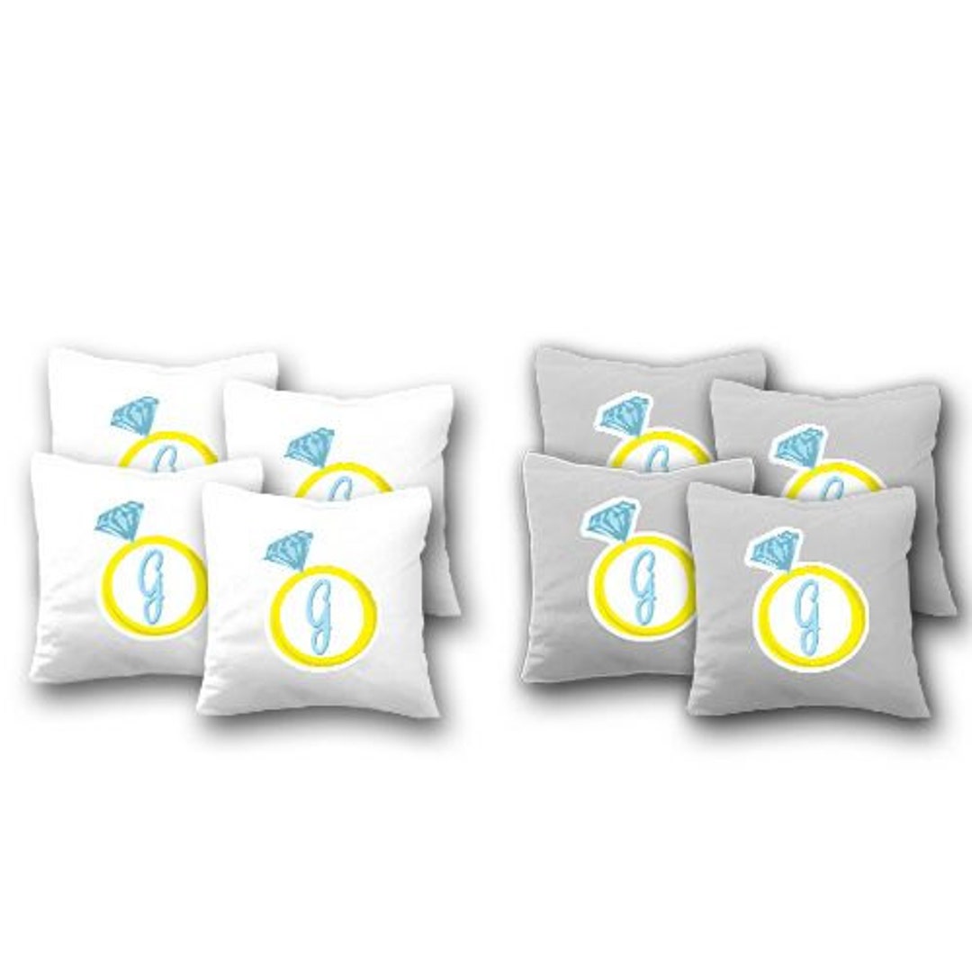 Custom Wedding Ring Cornhole Bags Set of 8 - 17 Colors to Choose From ...