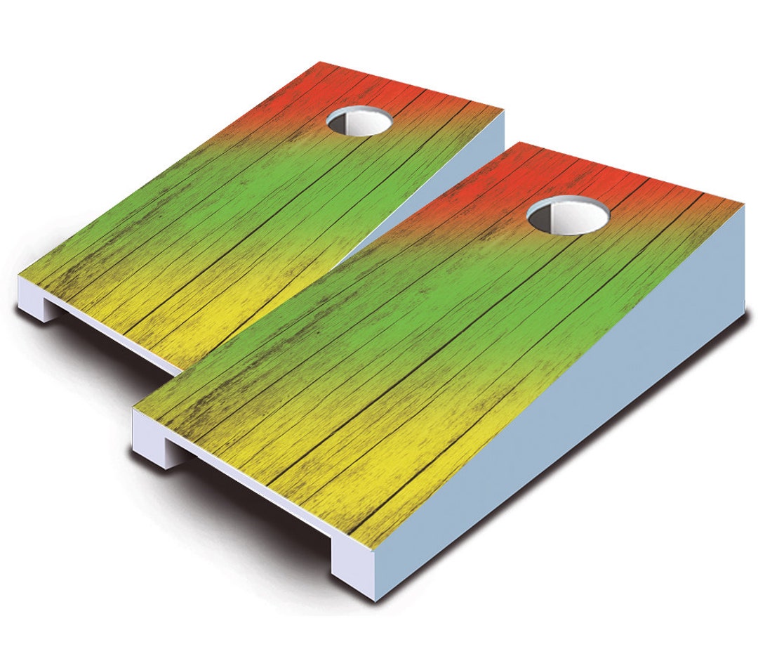 Rasta Grain Tabletop Cornhole Set With Bags - Desktop Cornhole - Mini ...