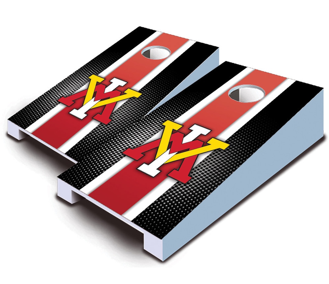Officially Licensed VMI Keydets Striped Tabletop Cornhole Set With Bag ...