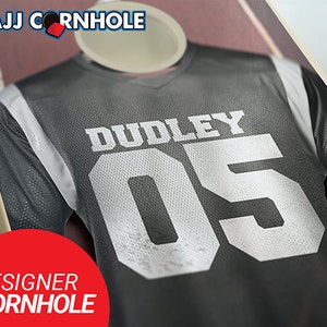Personalized Locker Room Cornhole Set W/ Bags - Jersey Cornhole Set ...