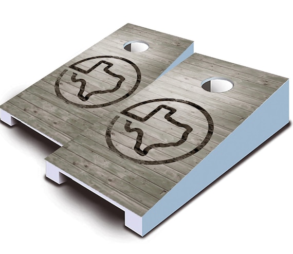 Texas Tabletop Cornhole Set With Bags Desktop Cornhole - Etsy