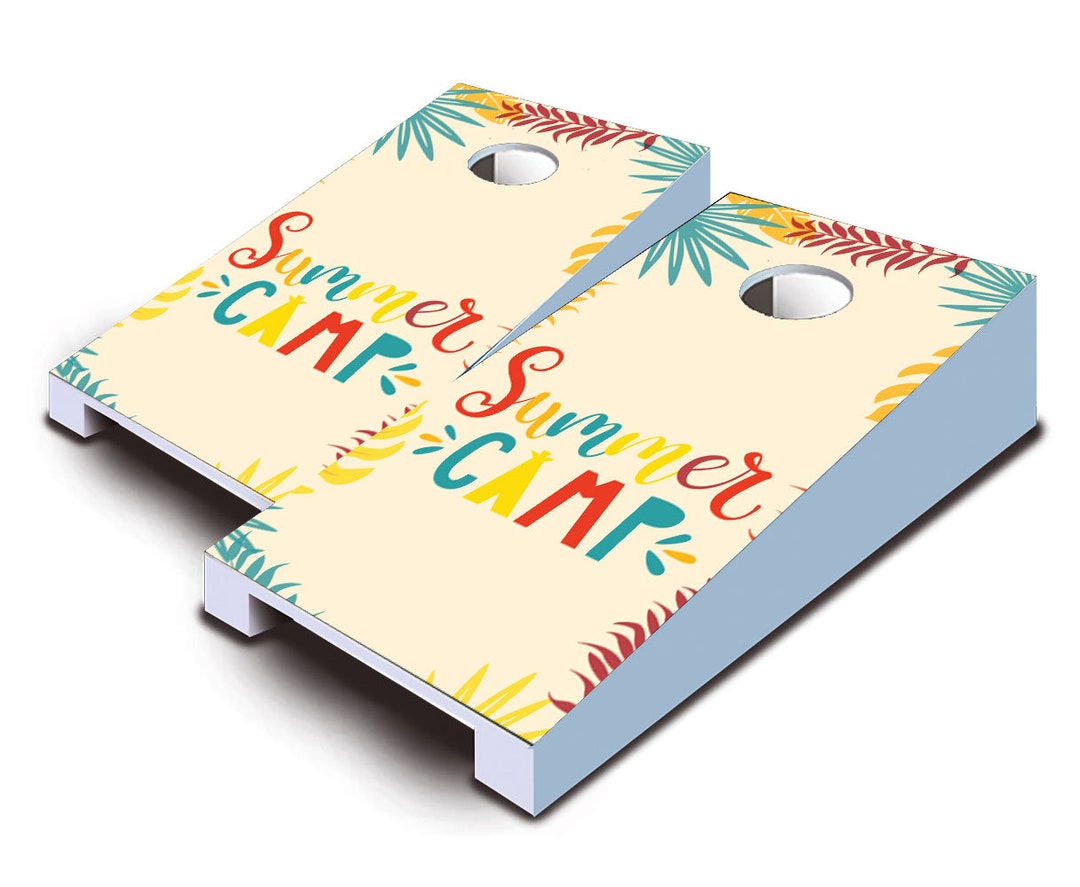 Summer Camp Cornhole Set With Bags - Desktop Cornhole - Mini Toss ...