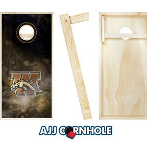 Officially Licensed Western Michigan Broncos Smoke Cornhole Set With ...