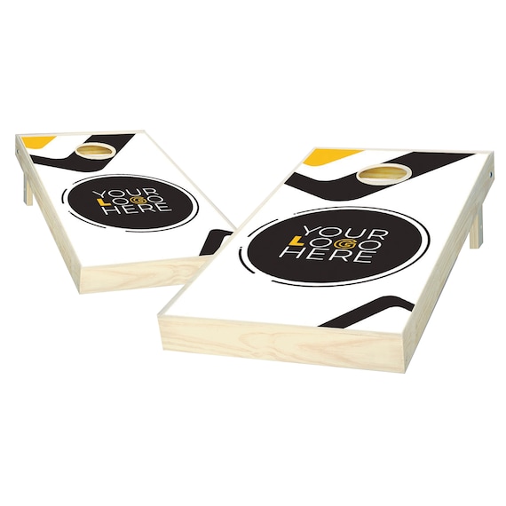 Custom Cornhole Set Add Your Logo Here Custom Corners - Etsy