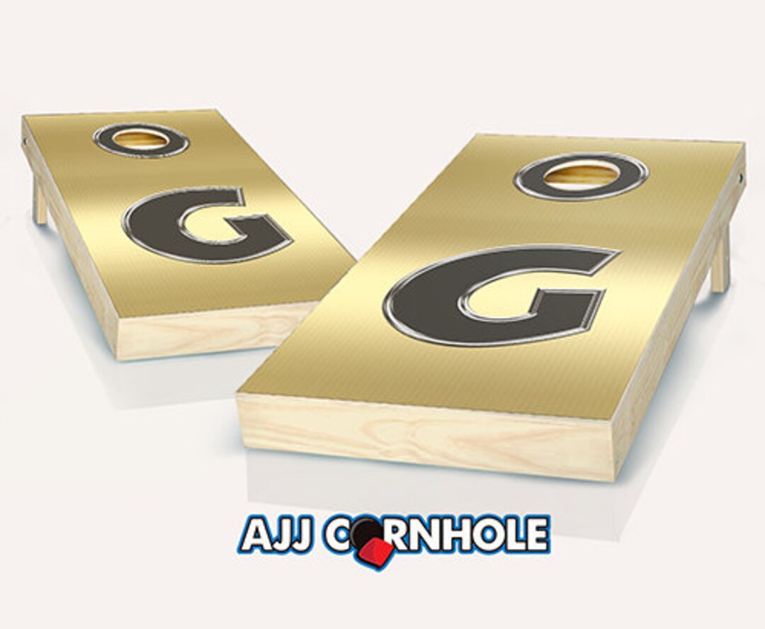 Monogrammed Gold Bling Cornhole Set With Bags -cornhole Set ...