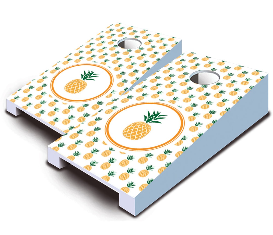 Pineapple Tabletop Cornhole Set With Bags - Desktop Cornhole - Mini ...