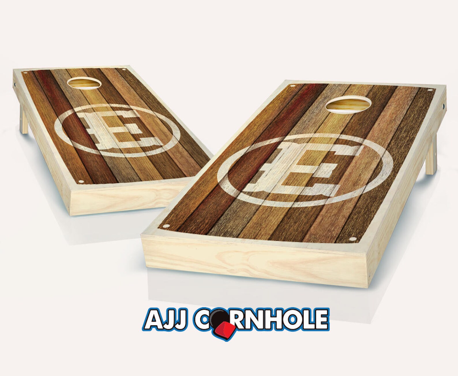 Monogrammed Barnwood Stained Cornhole Set With Bags Cornhole - Etsy