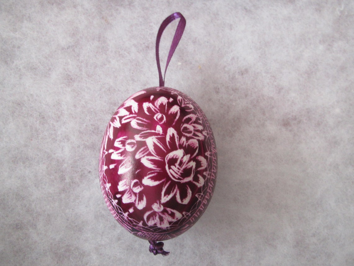 Easter Egg 3 Pc real Duck Egg Adorned With Traditional - Etsy