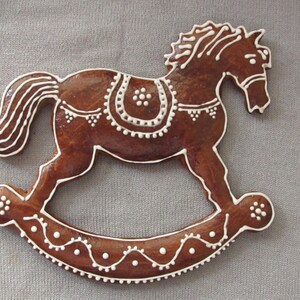 Cookie Cutter, Rocking Horse Shape, Large for Gingerbread, Christmas ...