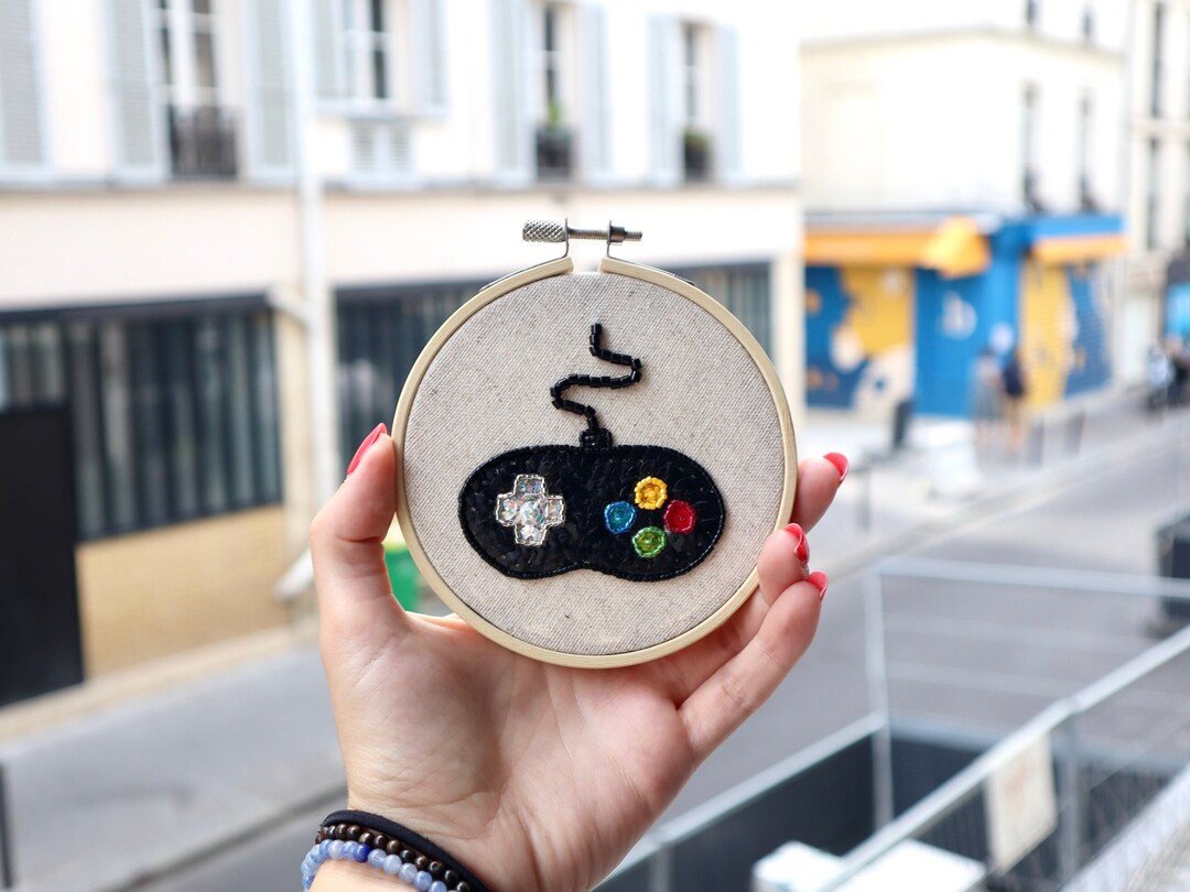 Mini Video Game Console Controller Embroidery - Etsy