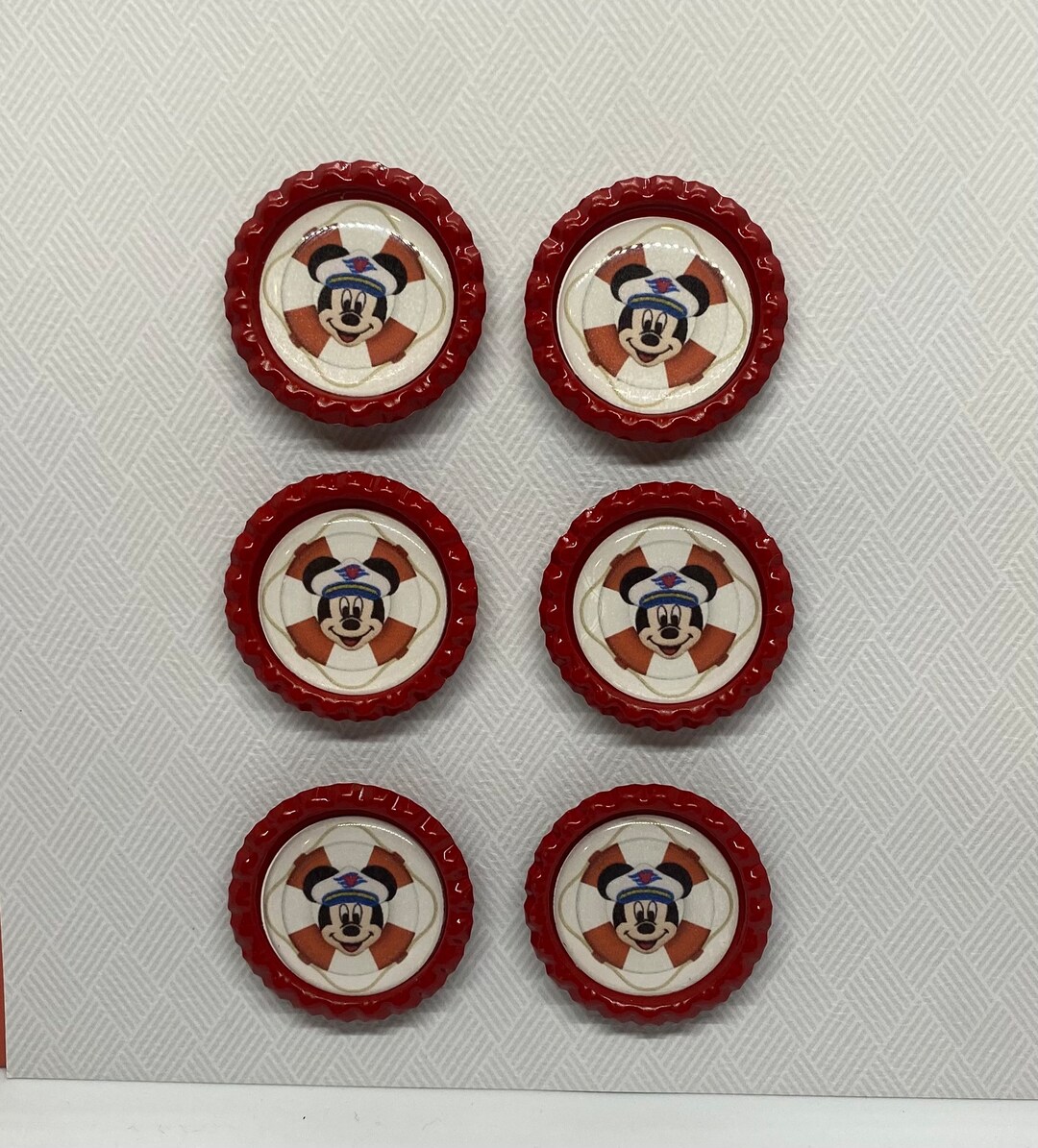 Captain Mickey Mouse Magnets / Set of 6 / Disney Cruise Line / - Etsy