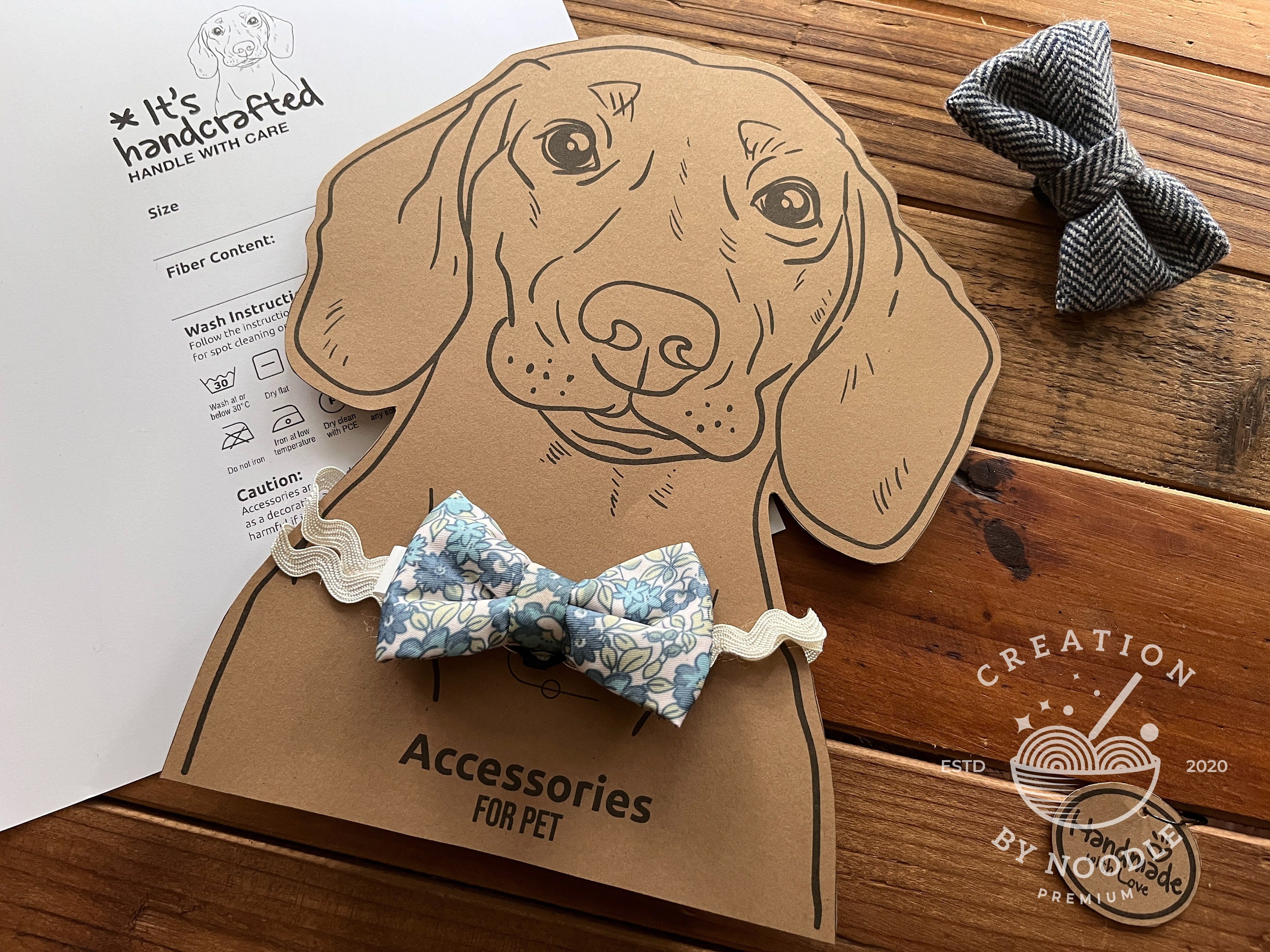 Printable Dachshund Pet Collar DIY Display Card Dog Accessory Display ...