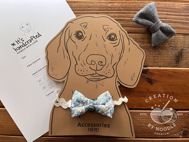 Printable Dachshund Pet Collar DIY Display Card Dog Accessory Display ...