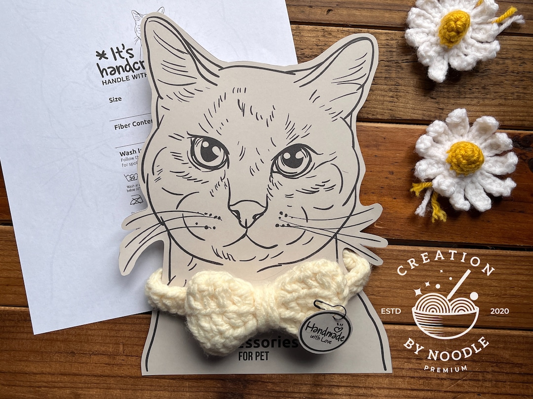 Printable Cat Collar Display Card: DIY Pet Accessory Template (PDF) - Etsy