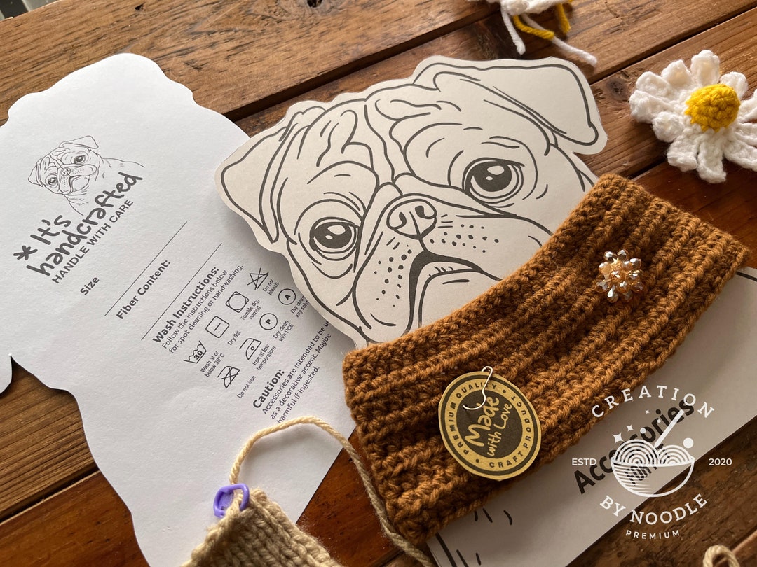 Printable Pug Pet Collar DIY Display Card Dog Accessory Display ...