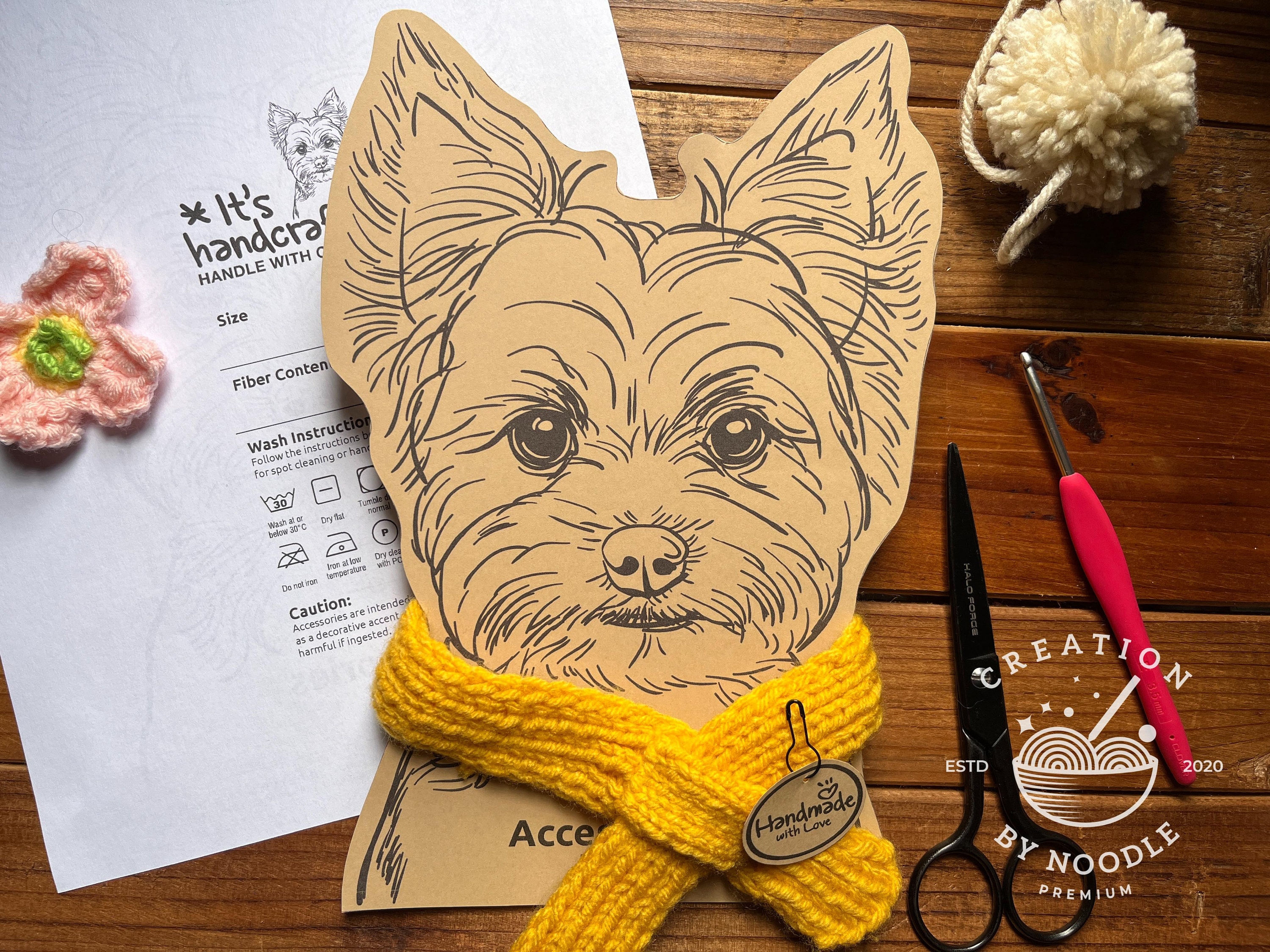 Printable Yorkshire Terrier Yorkie Pet Collar DIY Display Card ...
