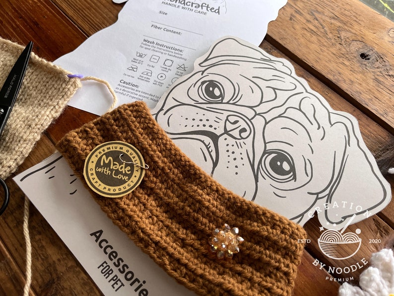Printable Pug Pet Collar DIY Display Card Dog Accessory Display ...