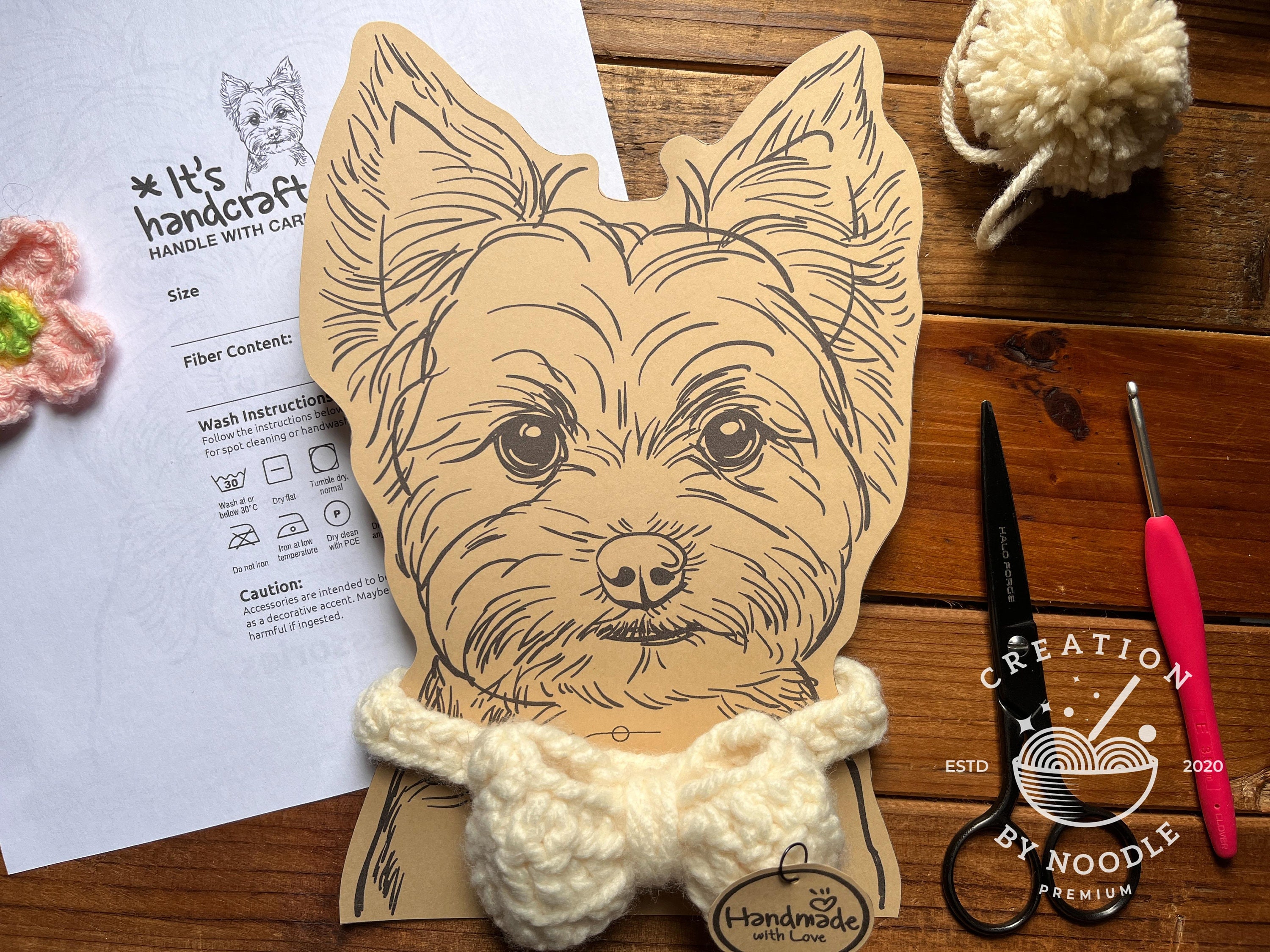 Printable Yorkshire Terrier Yorkie Pet Collar DIY Display Card ...