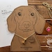 Printable Dachshund Pet Collar DIY Display Card Dog Accessory Display ...
