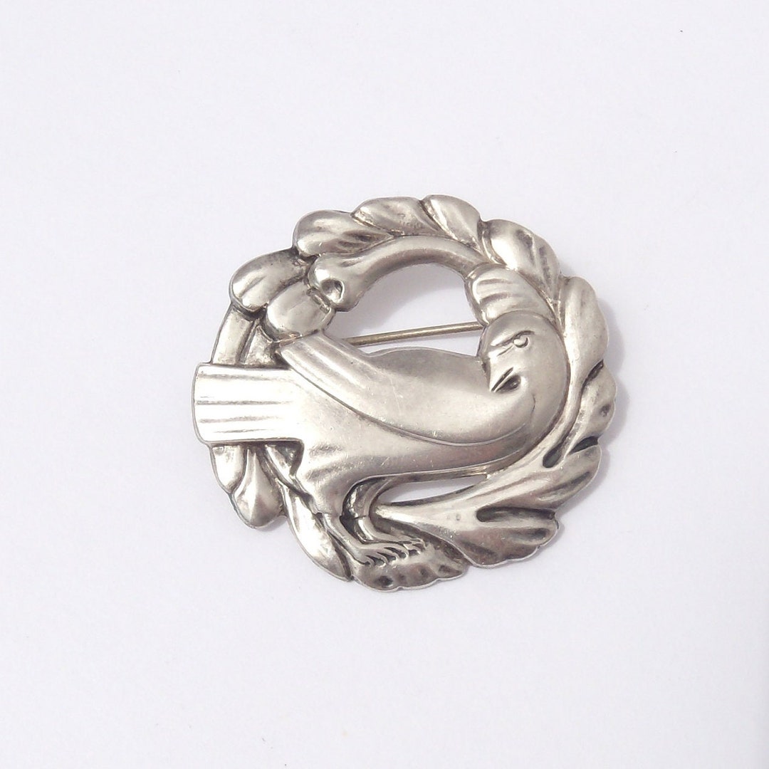 Genuine Norseland Sterling Silver Bird Pin, Coro Norseland Dove Pin ...